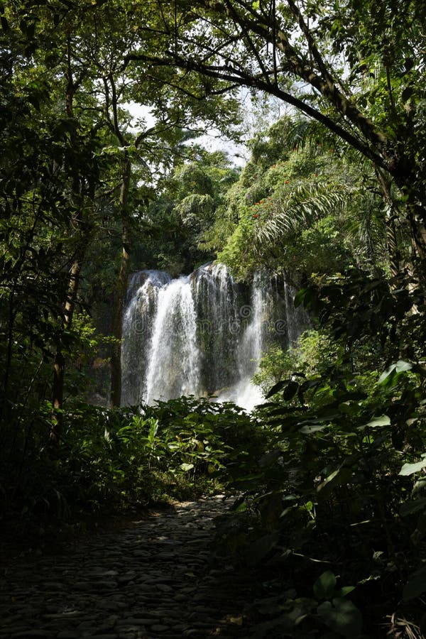 El Nicho Waterfall, Cuba stock image. Image of creek - 45797149