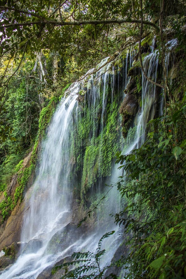 Waterfall in Cuba stock photo. Image of west, natural - 63008832