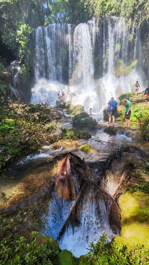 El Nicho Waterfalls on Cuba Editorial Photo - Image of nicho, exterior ...