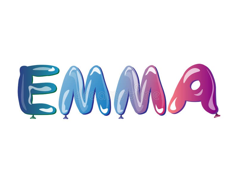 Nombre Del ` S De La Muchacha - Emma Ilustración del Vector ...