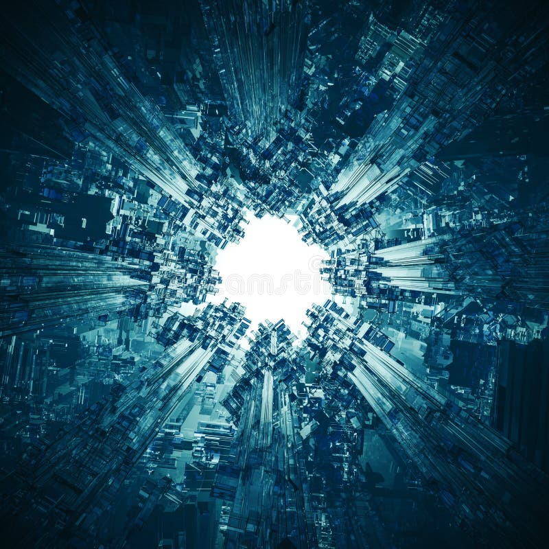 El núcleo tecnocore stock de ilustración. Ilustración de cityscape - 69925348