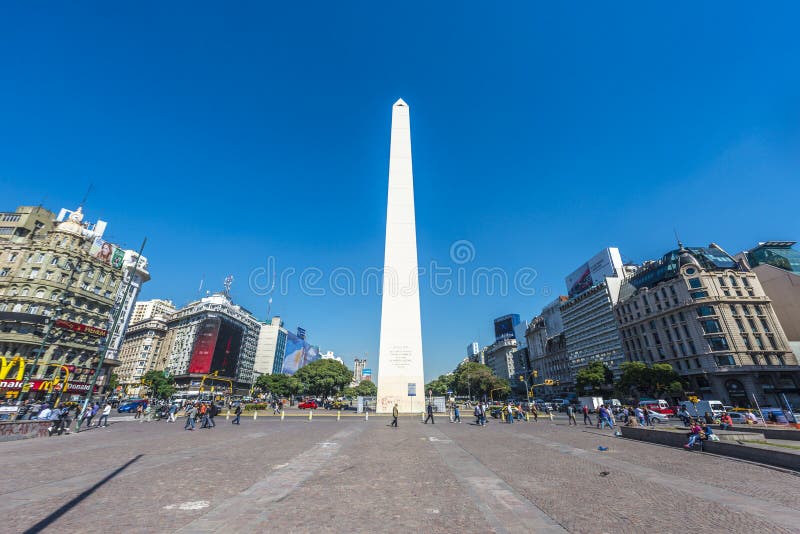 El Obelisco (EL Obelisco) En Buenos Aires. Foto de archivo editorial ...