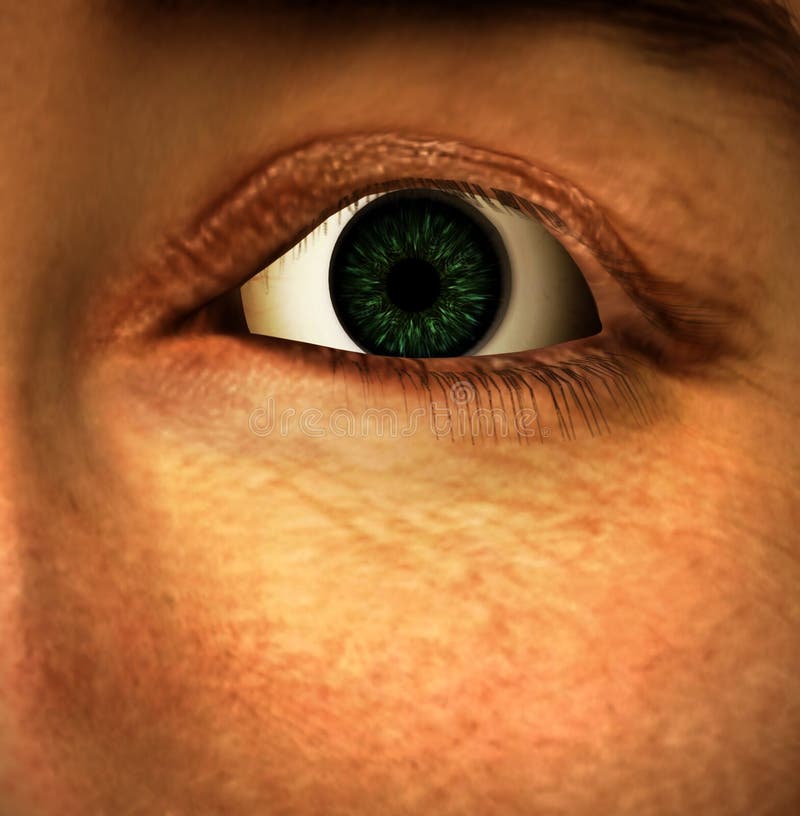 El ojo stock de ilustración. Ilustración de deslumbrar - 583106