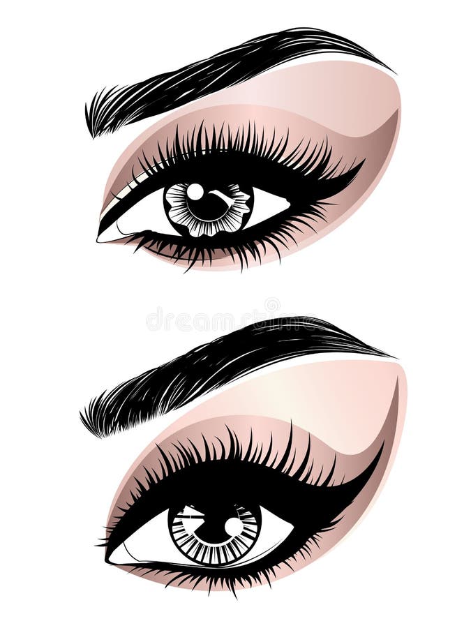 El Ojo Del Oro De Rose Compone Ilustración del Vector - Ilustración de ...