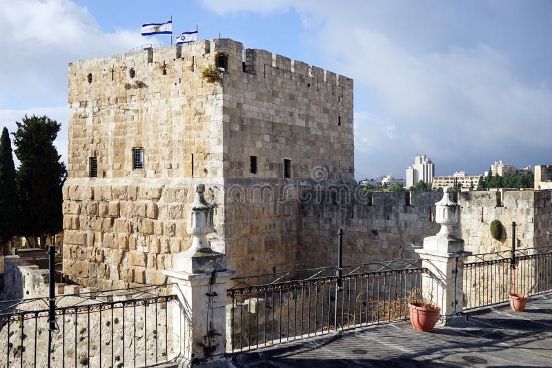 Lyre De Rey David, Ciudad De David En Jerusalén Fotografía editorial ...