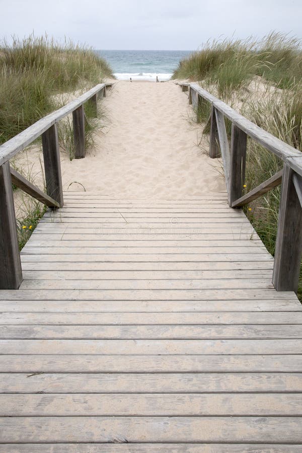 El Palmar Beach, Cadiz, Spain Stock Photo - Image of footpath, nature ...