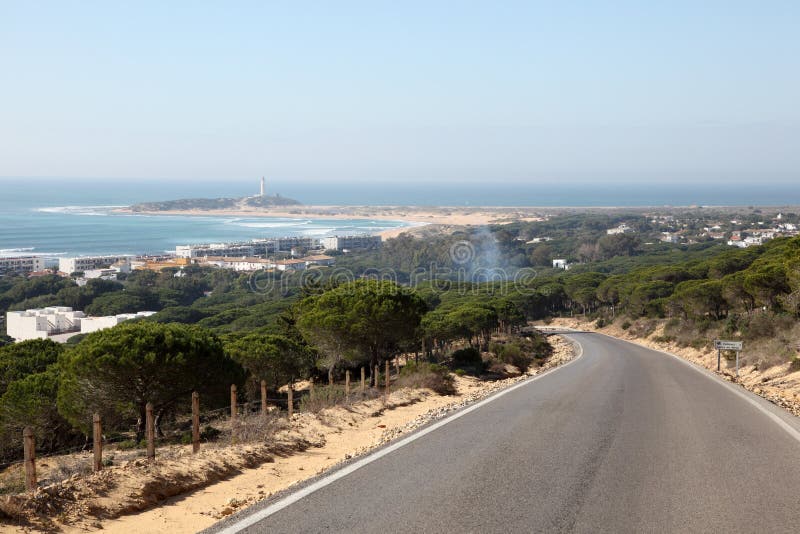 El Palmar Village and Beach. Spain Stock Image - Image of spain, view ...