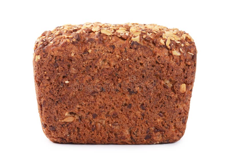 El Pan Del Grano Aislado En Blanco Imagen de archivo - Imagen de ...