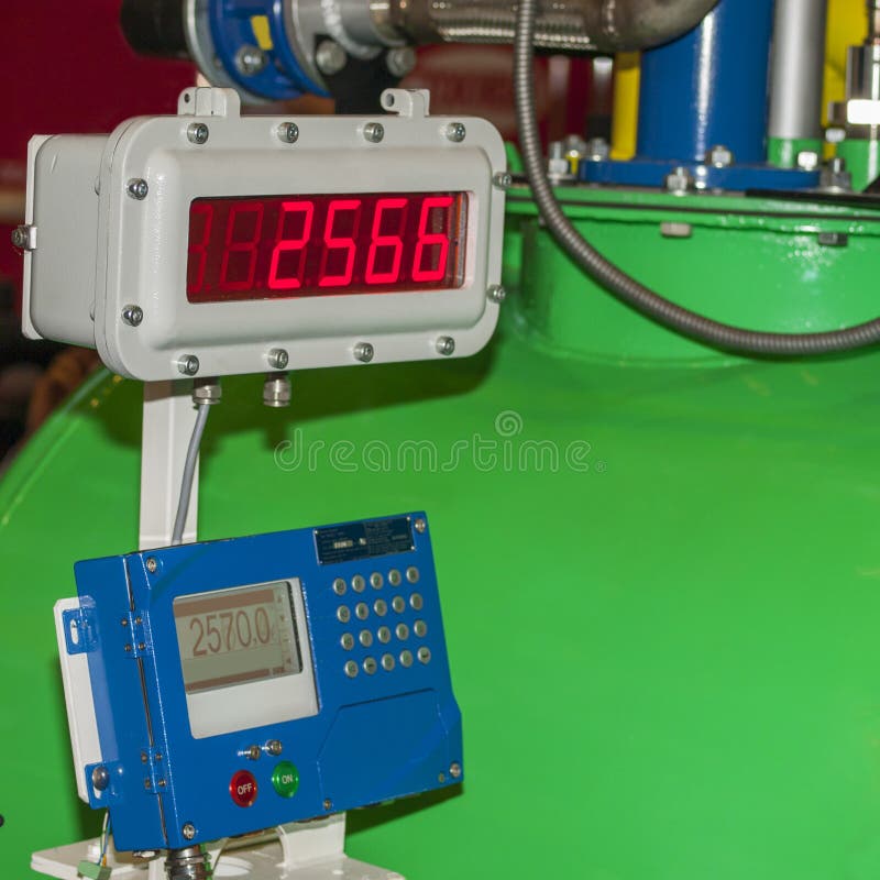 El Panel De Control Del Contador De Tiempo Digital En El Soporte Imagen ...