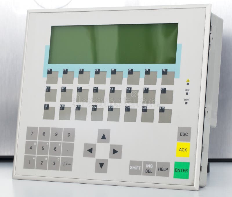 El Panel De Operador Del CNC Imagen de archivo - Imagen de centro ...