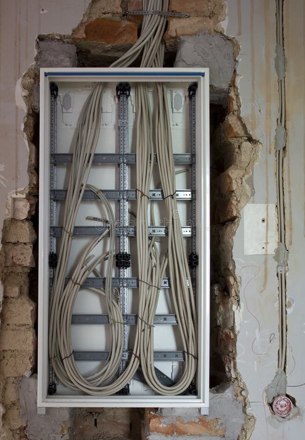 Panel Eléctrico En Un Edificio Imagen de archivo - Imagen de ...