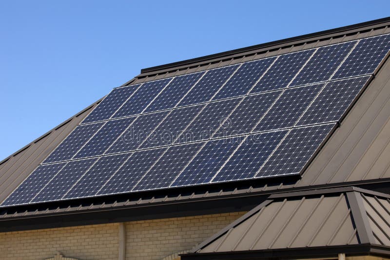 El panel solar imagen de archivo. Imagen de moderno, parque - 20748377