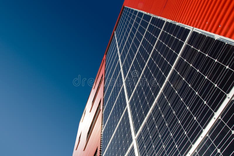 El panel solar imagen de archivo. Imagen de fachada, industria - 25658473