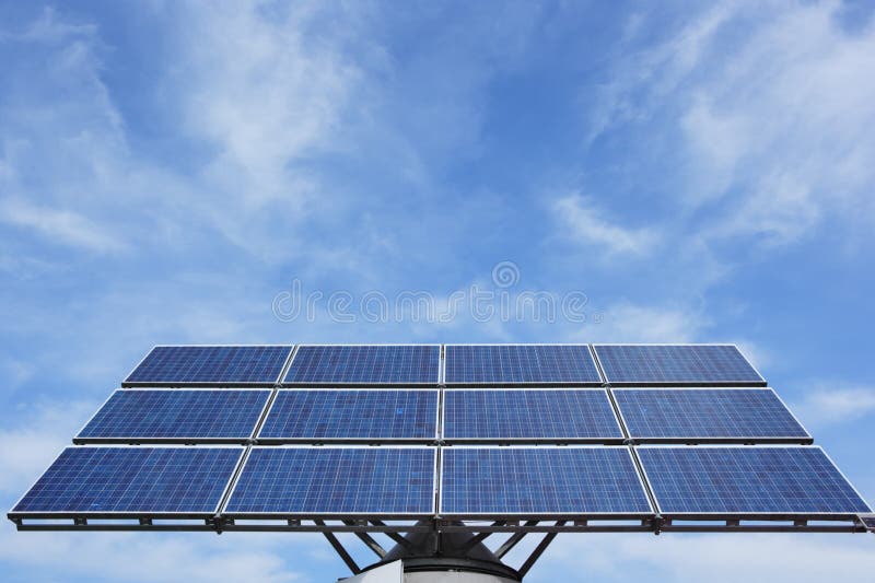 El panel solar imagen de archivo. Imagen de solar, potencia - 7392803