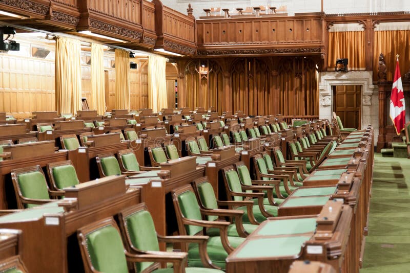 El Parlamento Canadiense: La Cámara De Los Comunes Imagen de archivo ...