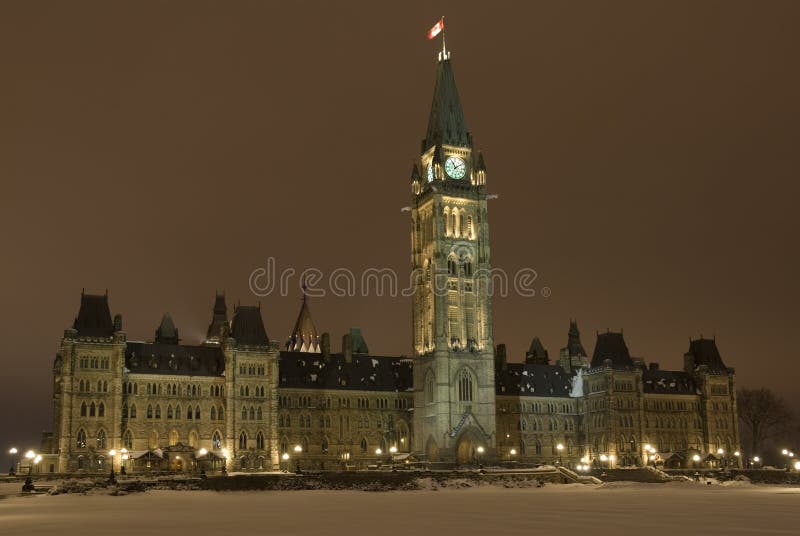 Edificio Canadiense Del Parlamento En Ottawa Imagen de archivo ...