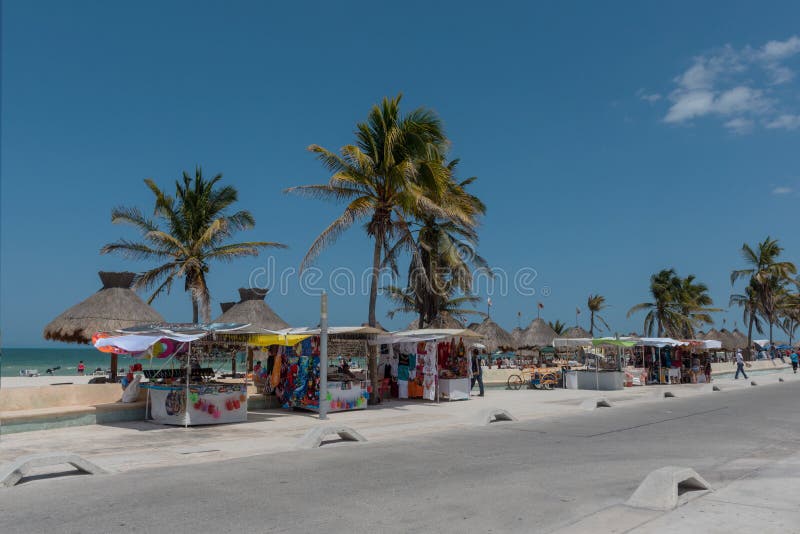 El Paseo Marítimo De Progreso En El Norte De Merida Yucatan México ...