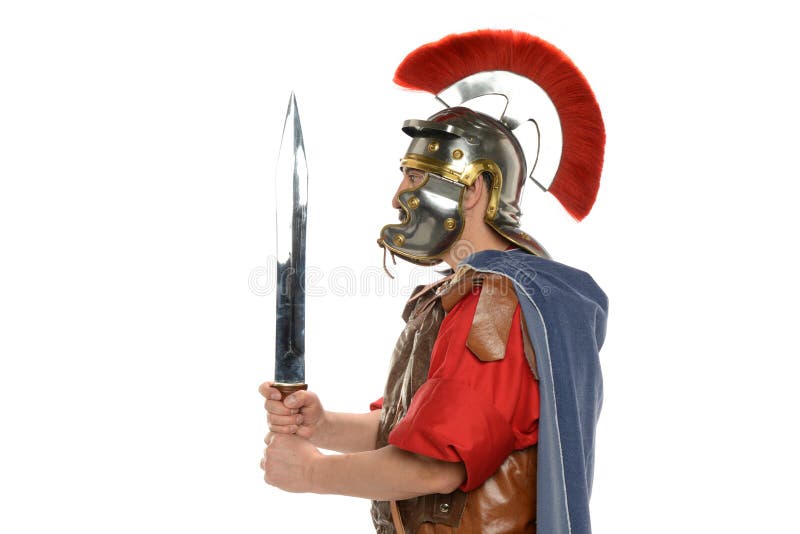 Soldado Romano Con La Espada Imagen de archivo - Imagen de romano ...