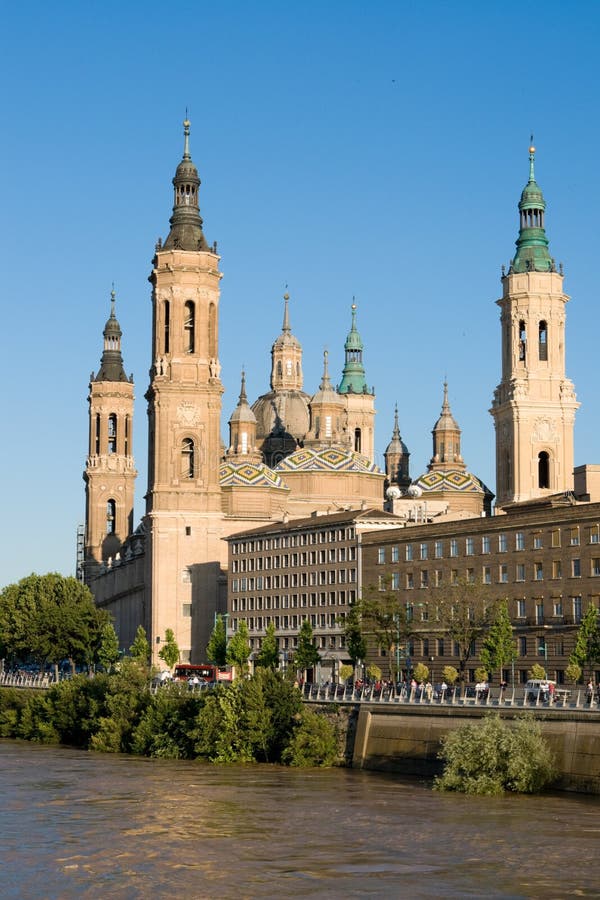 El Pilar in Zaragoza stock image. Image of spain, expo - 5351885