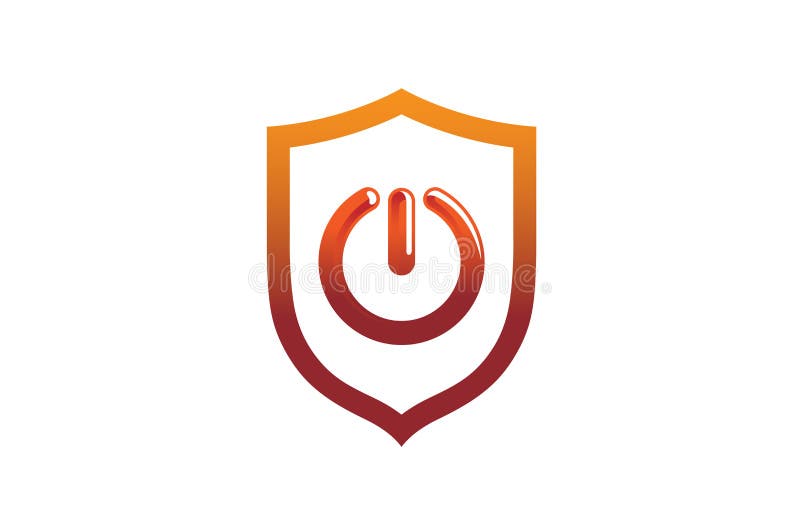 El Poder Abstracto Creativo Gira El Escudo Logo Design Symbol Vector ...