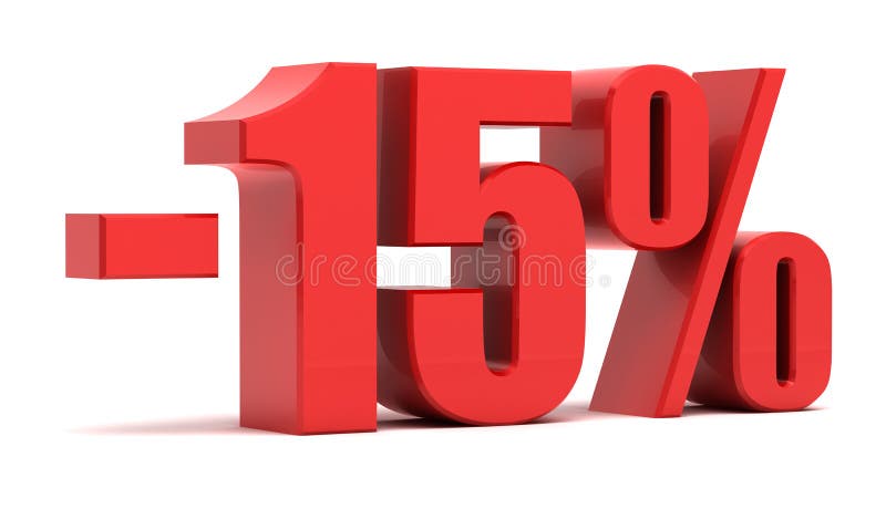 El 15 Por Ciento De Texto Del Descuento 3d Stock de ilustración ... El 15 Por Ciento De Texto Del Descuento 3d Stock de ilustración ...