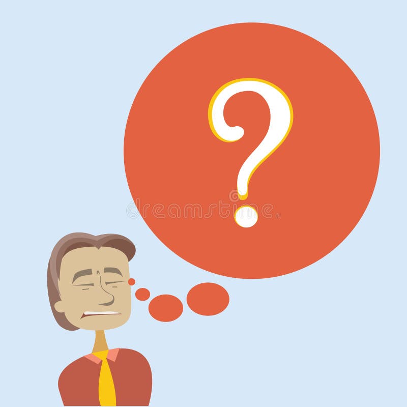El Preguntarse E Incertidumbre Ilustración del Vector - Ilustración de ...