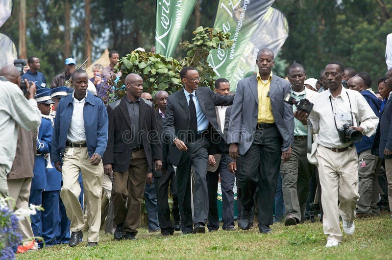 El Presidente De Rwanda Paul Kagame Imagen editorial - Imagen de ...