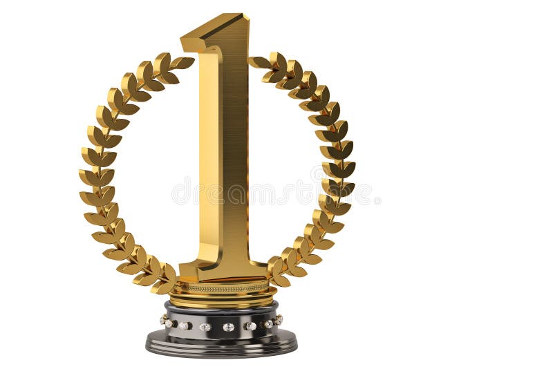 El Primer Trofeo Del Lugar, Ejemplo 3D Stock de ilustración ...