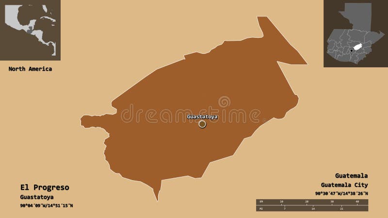 El Progreso Department Republic of Guatemala, Departments of Guatemala ...