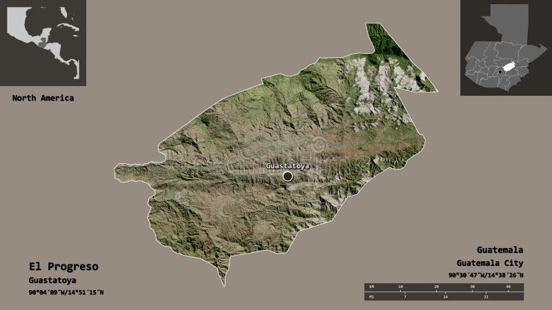 El Progreso, Department of Guatemala,. Previews. Satellite Stock ...