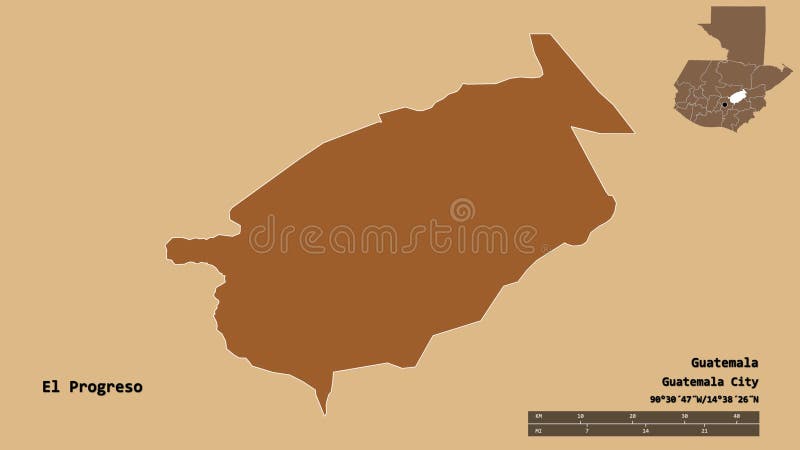 El Progreso, Department of Guatemala, Zoomed. Pattern Stock ...