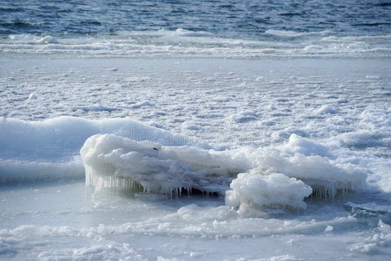 El río Obi en invierno. imagen de archivo. Imagen de fauna - 35381437