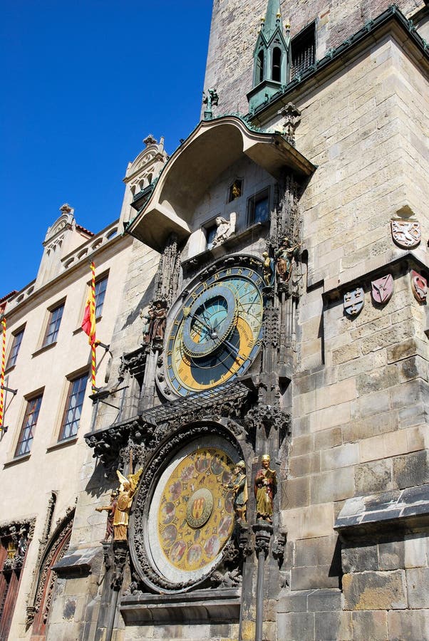 Reloj Astronómico Viejo, Vieja Plaza, Praga Foto de archivo - Imagen de ...
