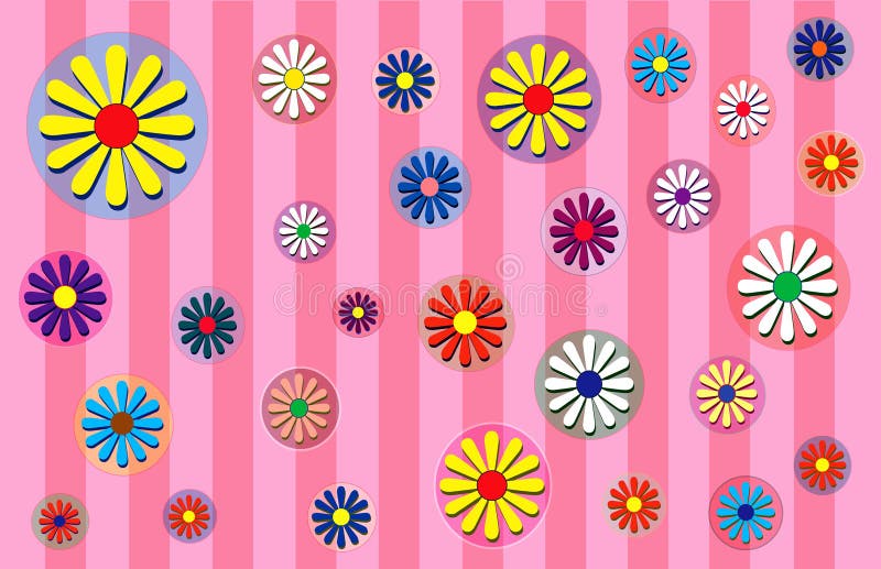 El Resorte Florece Color De Rosa Stock de ilustración - Ilustración de ...