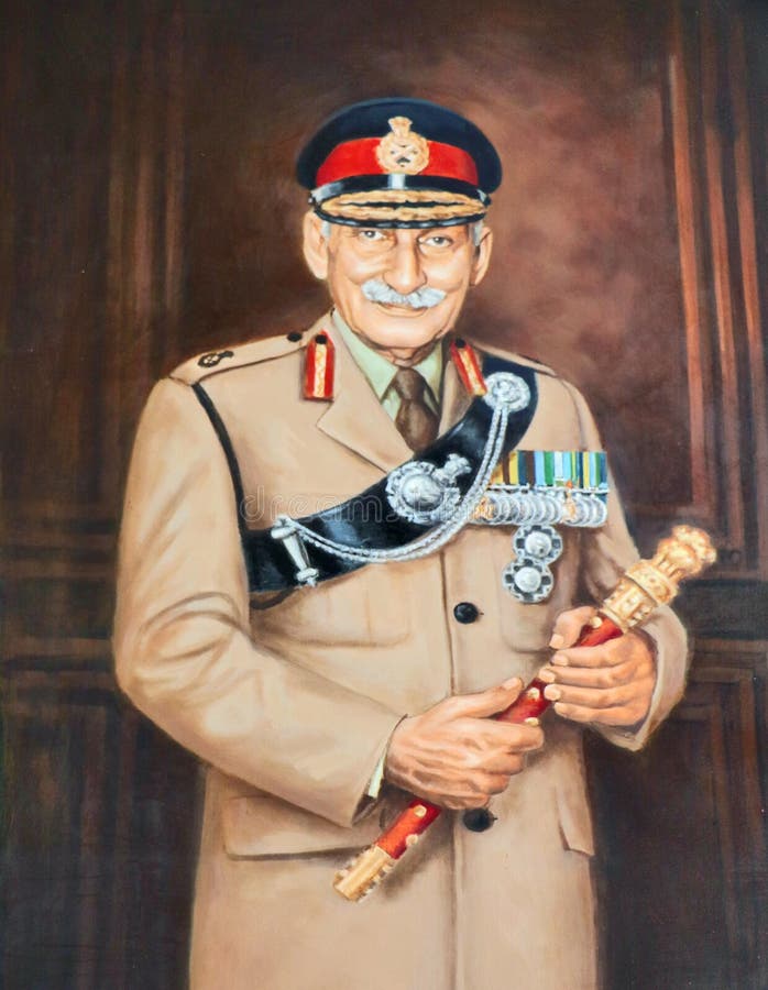 El Retrato De Sam Manekshaw Foto editorial - Imagen de veterano ...