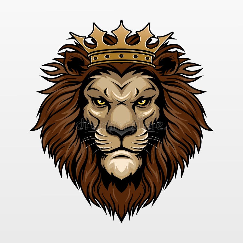 IMAGEN AZUL PRINCIPAL DEL VECTOR DEL COLOR DEL LEÓN Ilustración del ...