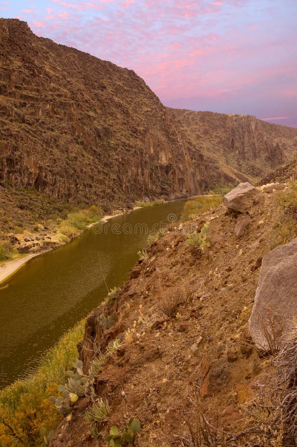 El Rio Grande stock photo. Image of rock, pink, magenta - 13986104