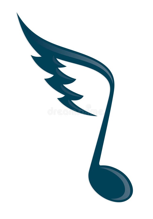 El Símbolo De La Nota Musical. Ilustración del Vector - Ilustración de ...