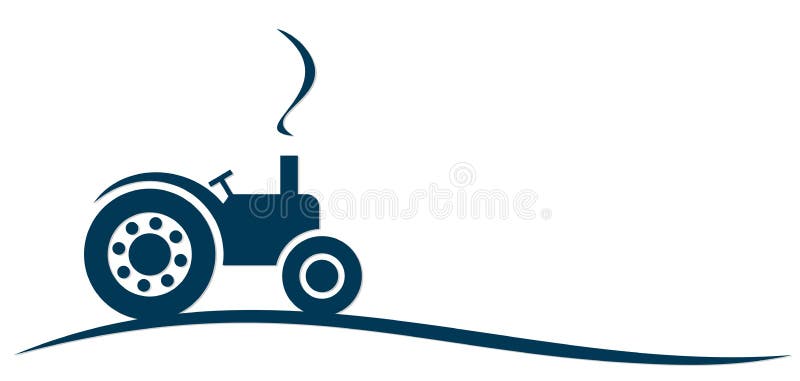 El símbolo del tractor ilustración del vector. Ilustración de ...