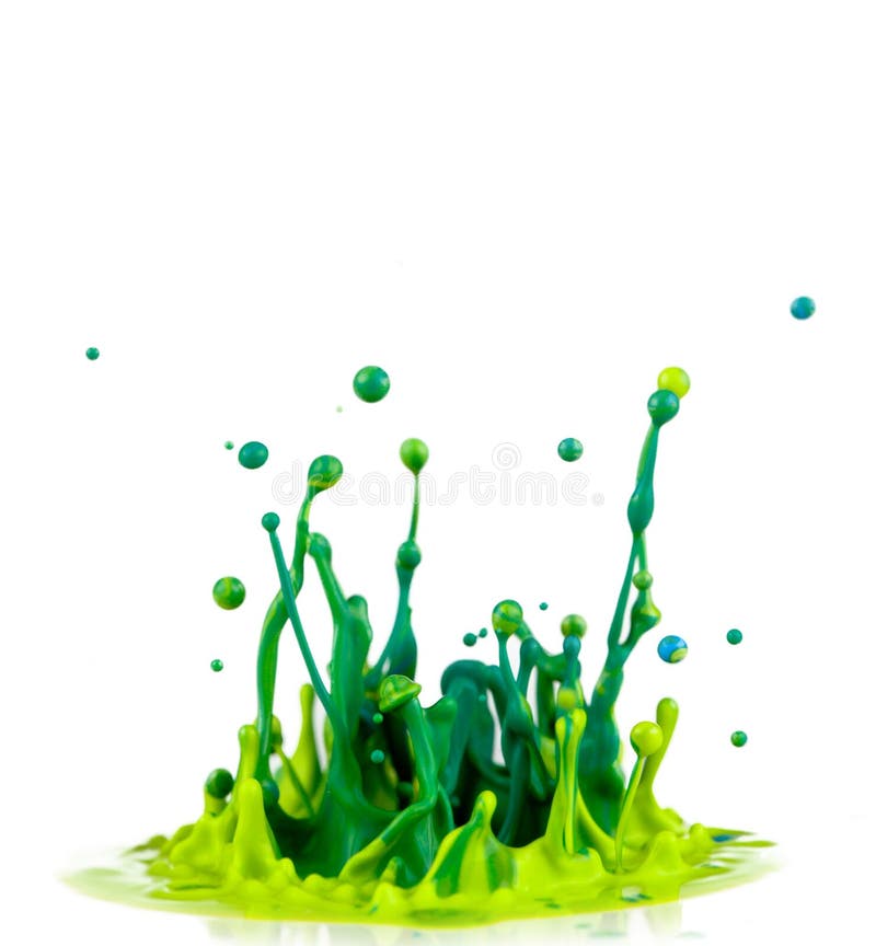 El Salpicar Colorido De La Pintura Foto de archivo - Imagen de aislado ...