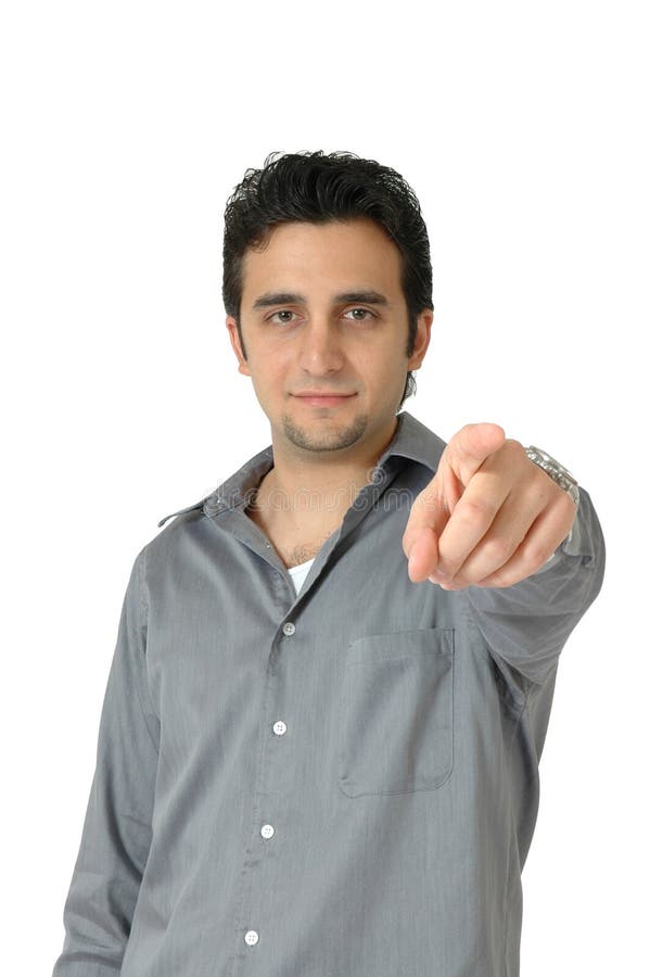 El señalar en usted imagen de archivo. Imagen de expresiones - 2614131