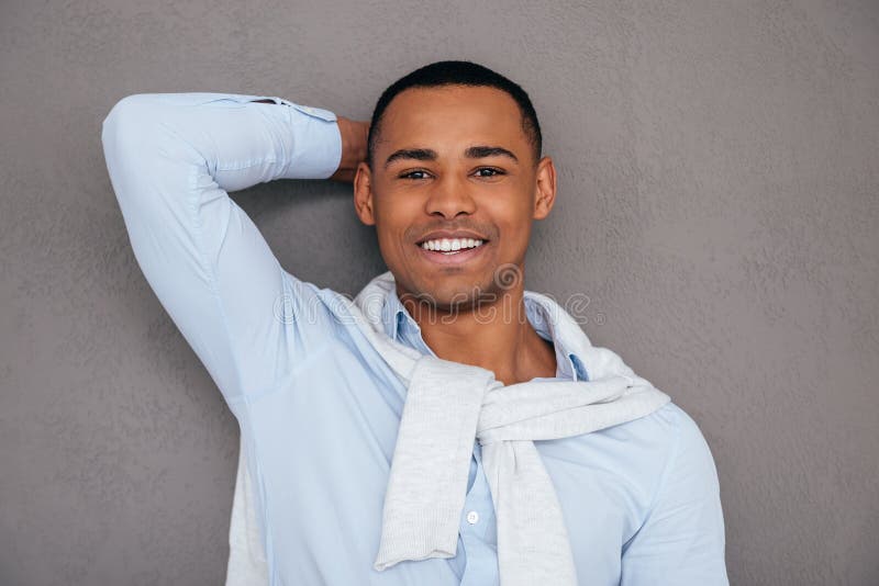 El Sentirse Confiado Sobre Su Examen Final. Imagen de archivo - Imagen ...