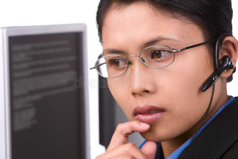 El Servicio De Atención Al Cliente Está Escuchando Imagen de archivo ...