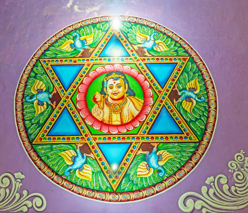 El Skanda Yantra En El Templo De Matale Imagen de archivo editorial ...