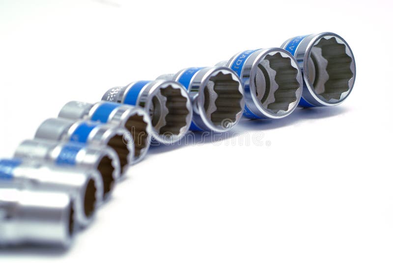 El socket fijó 8 imagen de archivo. Imagen de tuerca, trinquete - 1920717