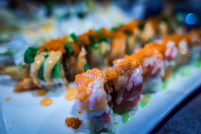 Rollos de Suchi fijados imagen de archivo. Imagen de suchi - 72311263