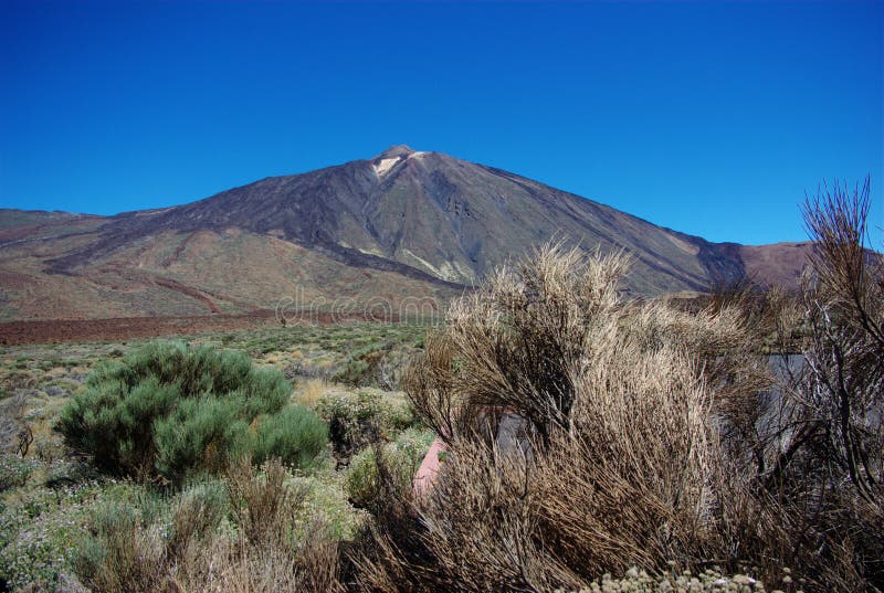 El Taide itself 3 stock image. Image of tenerife, earth - 23478185
