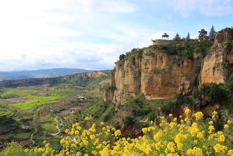 El Tajo, Ronda, Spain stock photo. Image of mount, edge - 40206418