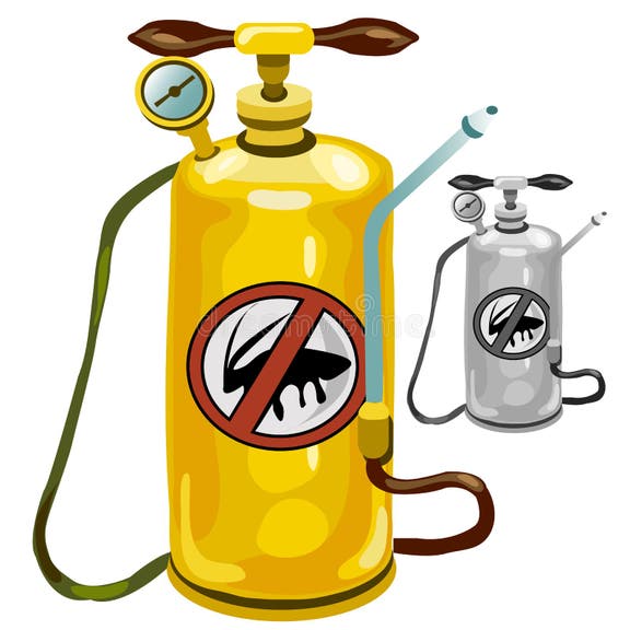 El Tanque Amarillo Un Exterminador Ilustración del Vector - Ilustración ...