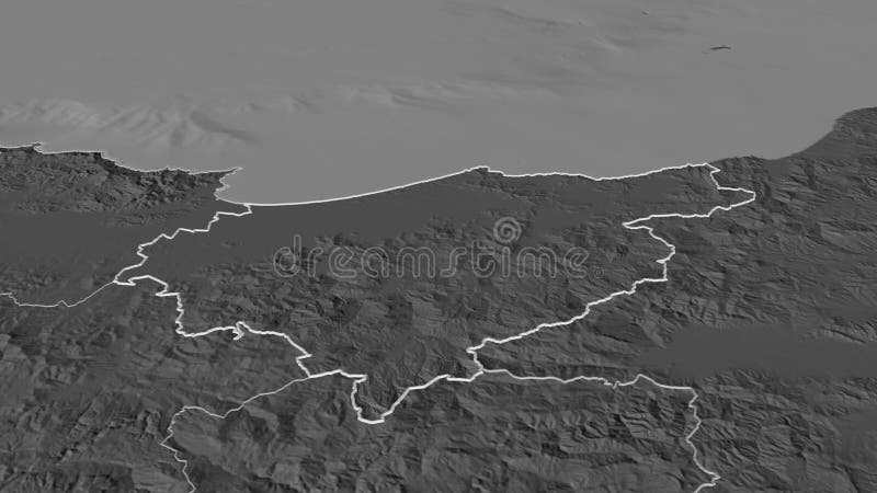 El Tarf, Algeria - Outlined. Bilevel Stock Illustration - Illustration ...